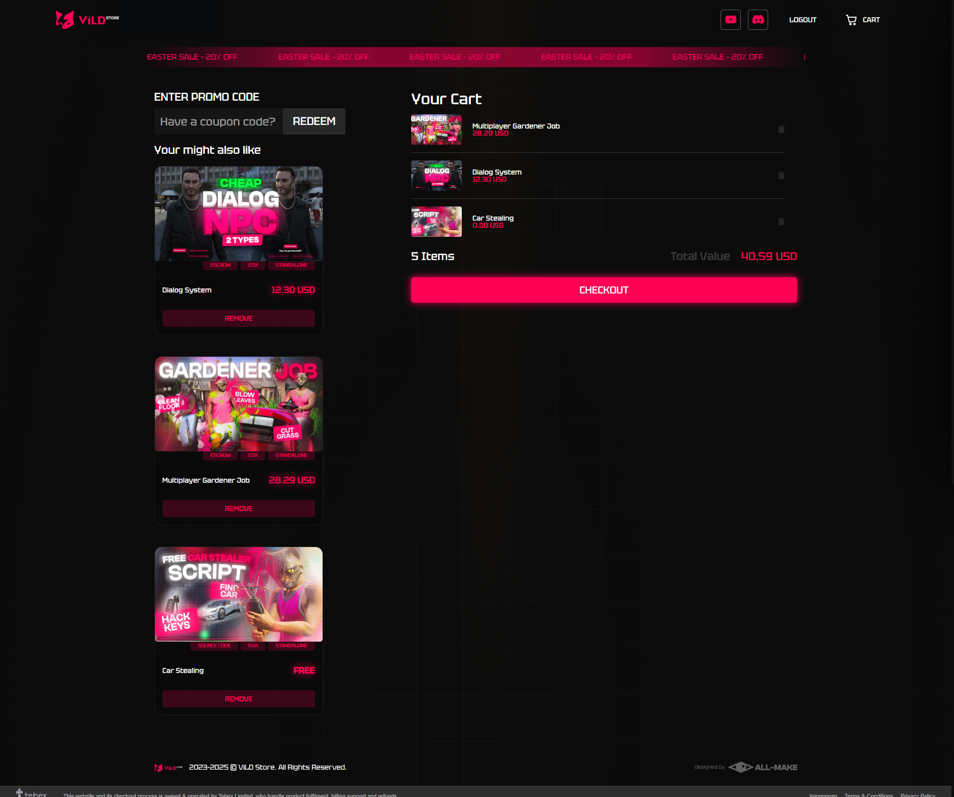 "MODERN" Tebex Theme – ALLMAKE