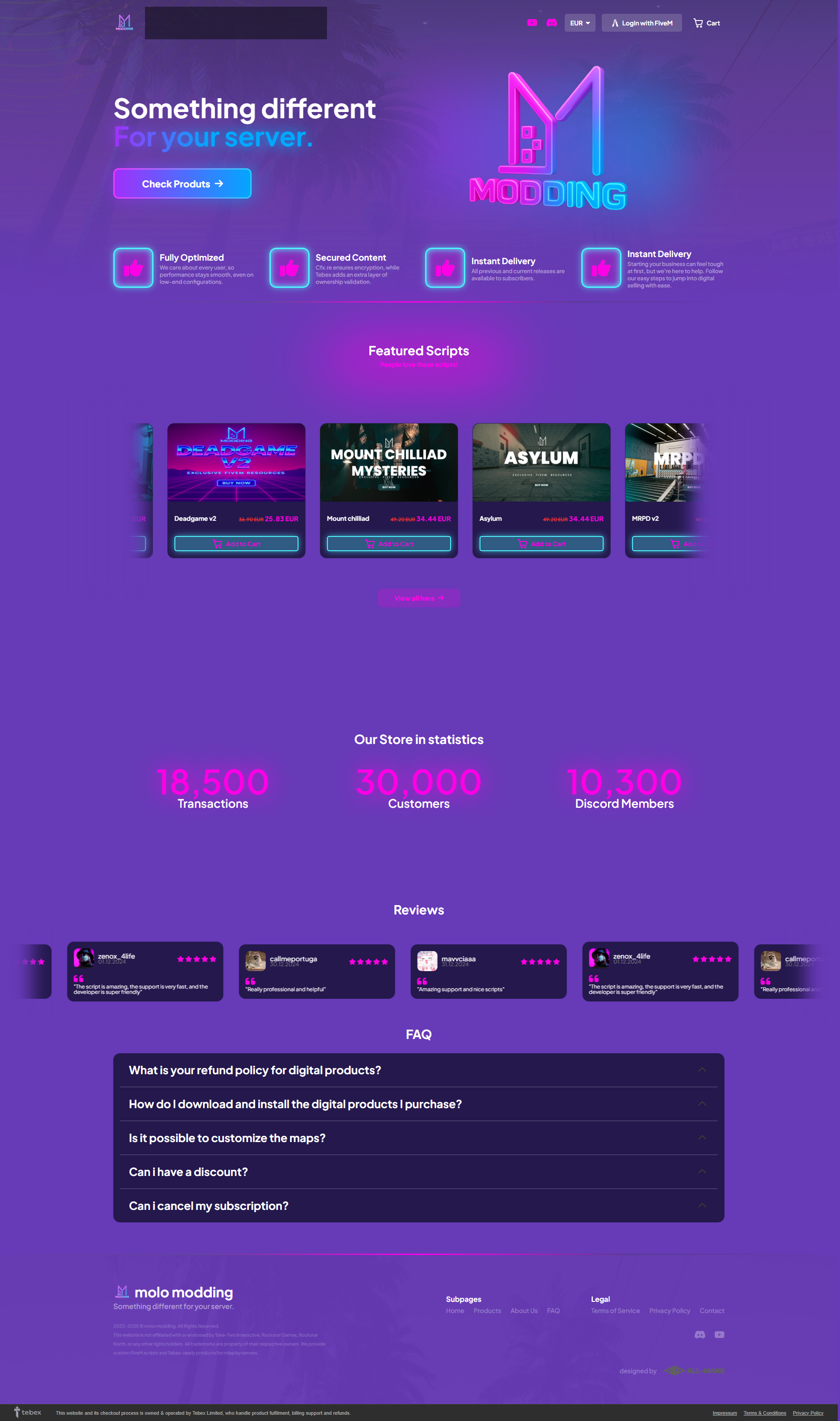 "PREMIUM" Tebex Theme – ALLMAKE